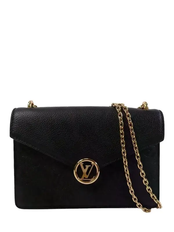 LOUIS VUITTON Rosy Monogram Empreinte Leather Shoulder Bag - Black