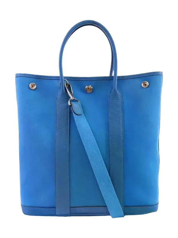 Hermès Pm Garden File Tote Bag - Blue