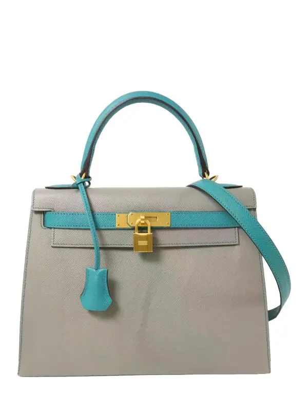 Hermès Kelly Leather Bag - Grey