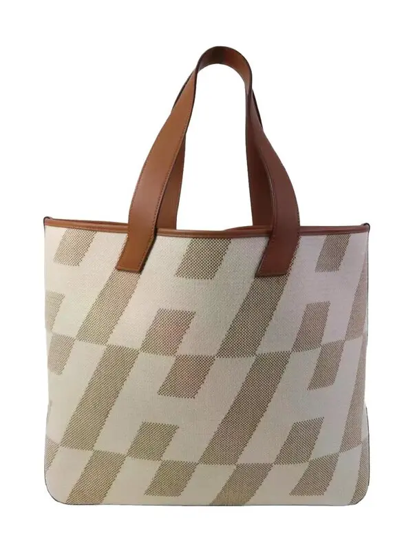 Hermès Cabas H En Biais 40 Tote Bag - Neutrals