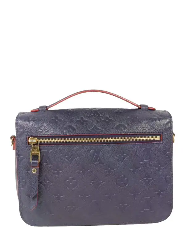 LOUIS VUITTON Pochette Metis Monogram Empreinte Handbag - Blue