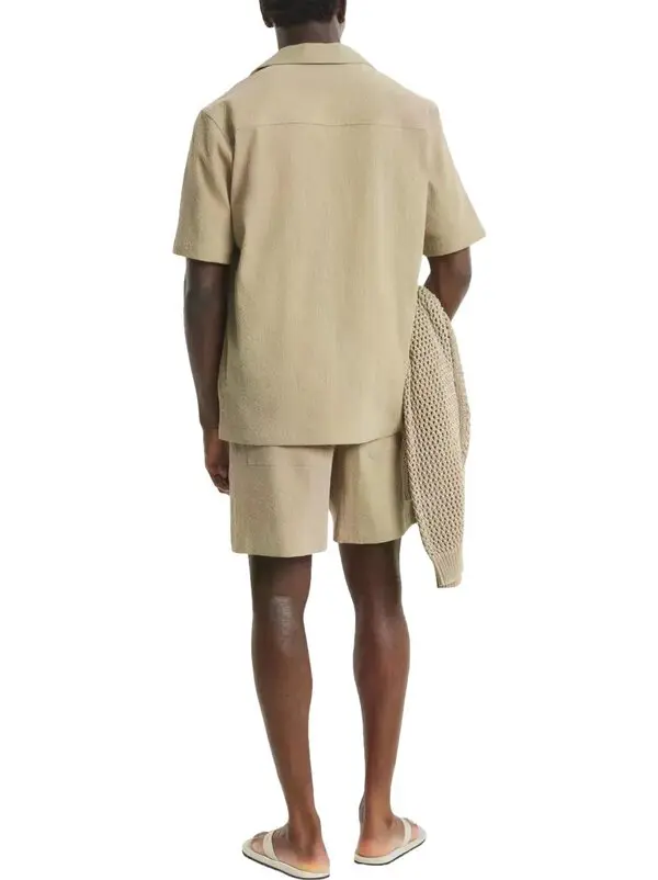 Maison Kitsuné Seersucker Shorts - Neutrals