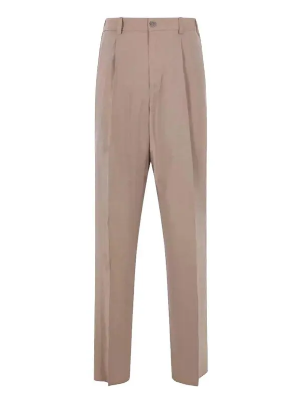 HEVO Torrecanne Pleated Trousers - Neutrals