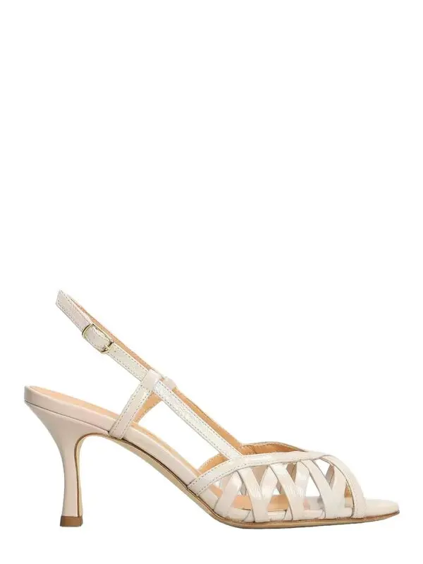 THE SELLER Caged Slingback Sandals - Neutrals