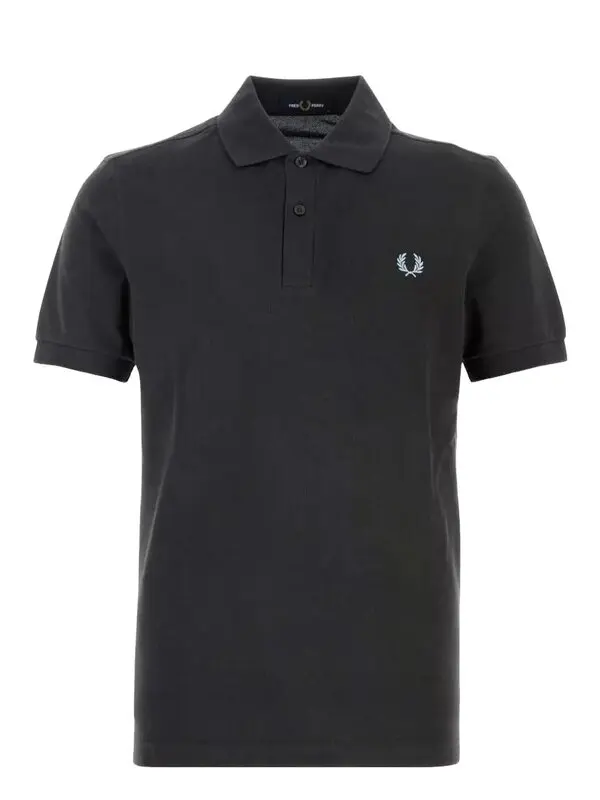Fred Perry Embroidered-logo Polo Shirt - Grey