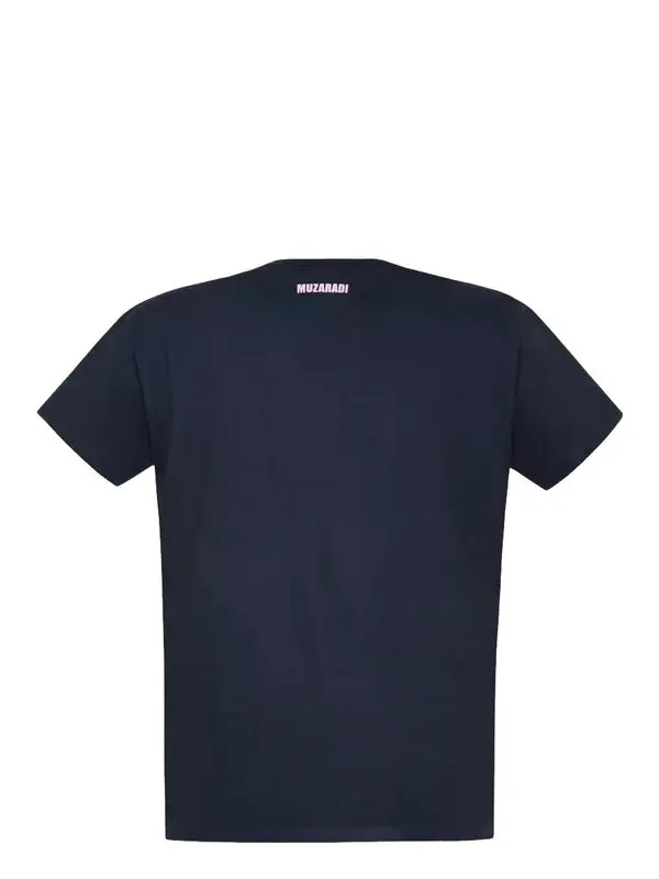 MUZARADI Graphic Print T-shirt - Blue