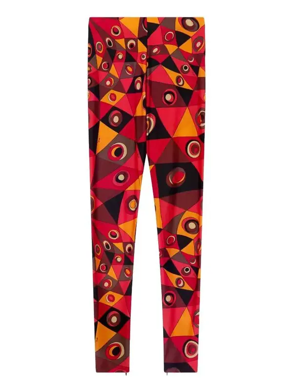 Emilio Pucci Occhi-print Leggings - Red