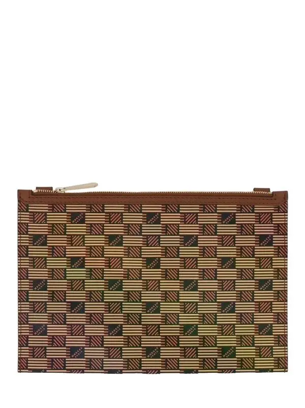 Moreau Paris Saint Multiple Monogram Clutch - Brown