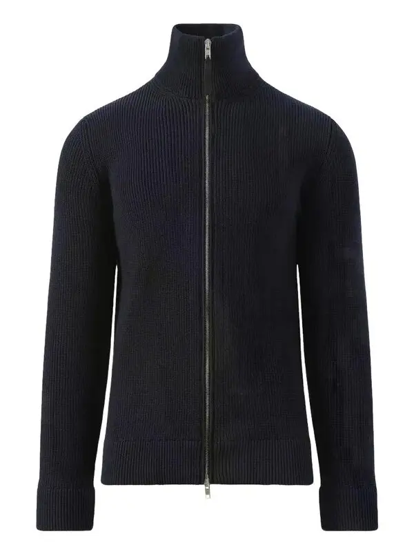 MAISON MARGIELA English-rib Zip Cardigan - Blue