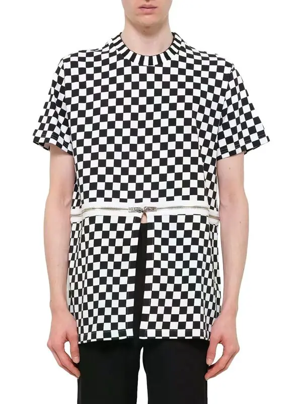 Givenchy Podium Check-pattern T-shirt - Black