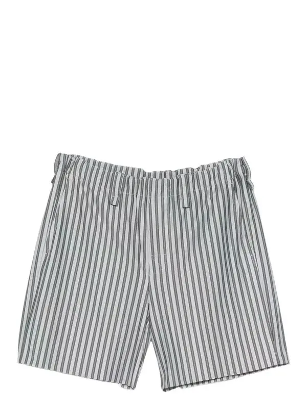 Issey Miyake Striped Jersey Shorts - Blue
