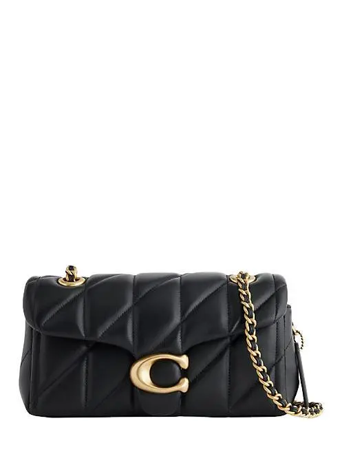 COACH Tabby 20 Quilted Leather Shoulder Bag - Black