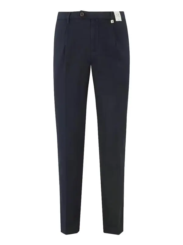 MYTHS Pleated Detail Trousers - Blue