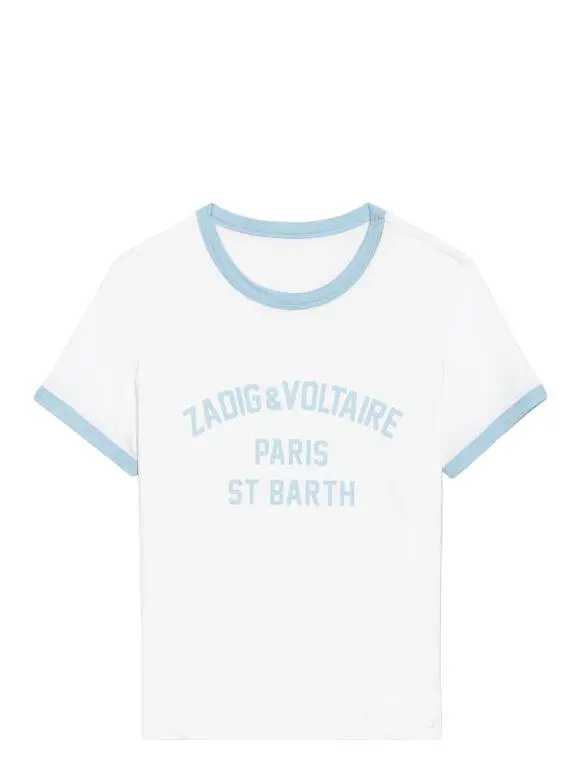 Zadig&Voltaire Woos St. Barth" Cotton T-shirt With Front Print - Judo