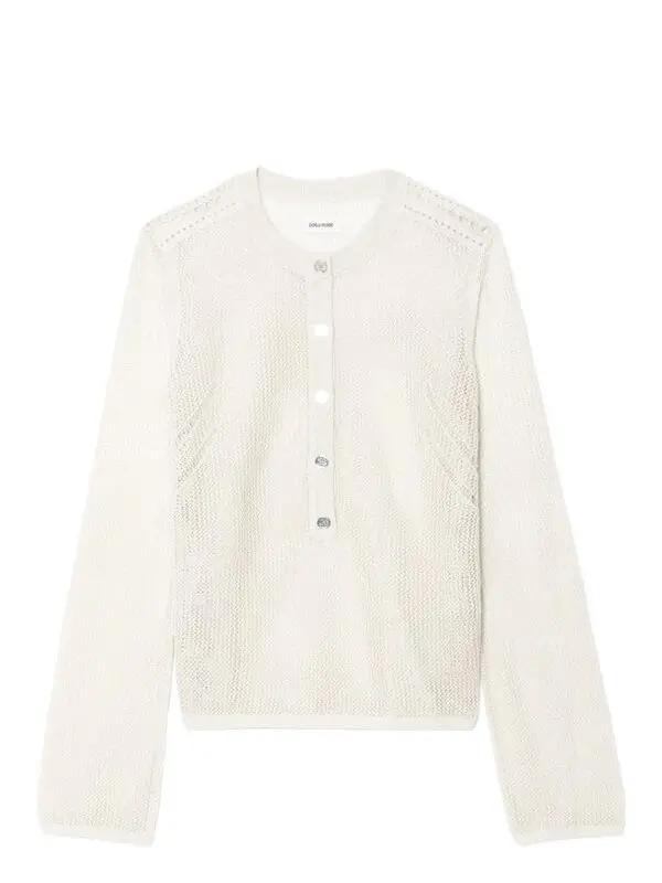 Zadig&Voltaire Mandala Henley T-shirt - Vanille