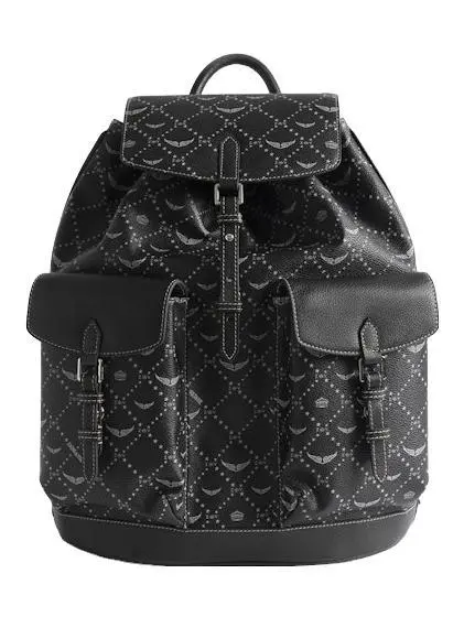 Zadig&Voltaire Medium Monogram Backpack - Black