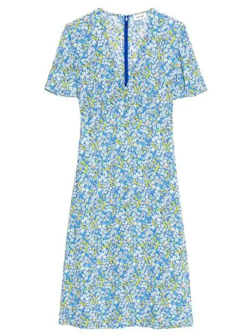 Zadig&Voltaire Rhodral Printed Midi Dress - Pear