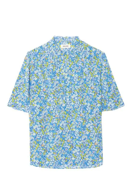Zadig&Voltaire Her" Printed Viscose Top - Pear