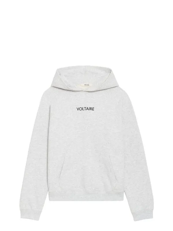 Zadig&Voltaire Georgio Crewneck Sweatshirt With Embroidery And Print - Gris Chine Clai