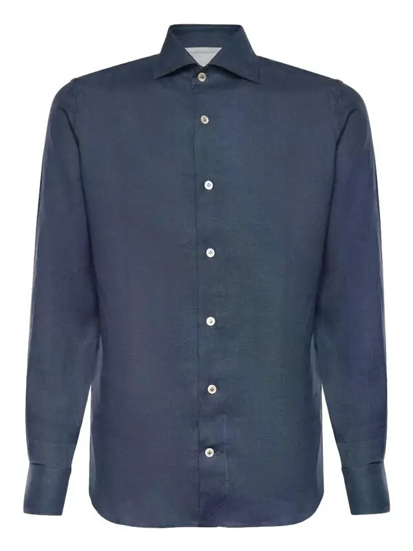 Eleventy Linen Shirt - Blue