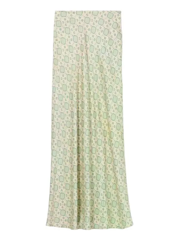 Claudie Pierlot Geometric Print Flowy Skirt - Neutrals