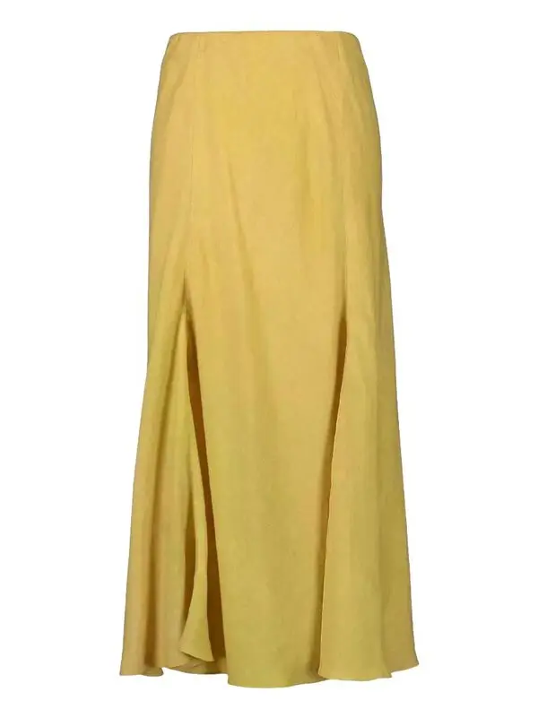 Brunello Cucinelli Flared Midi Skirt - Yellow