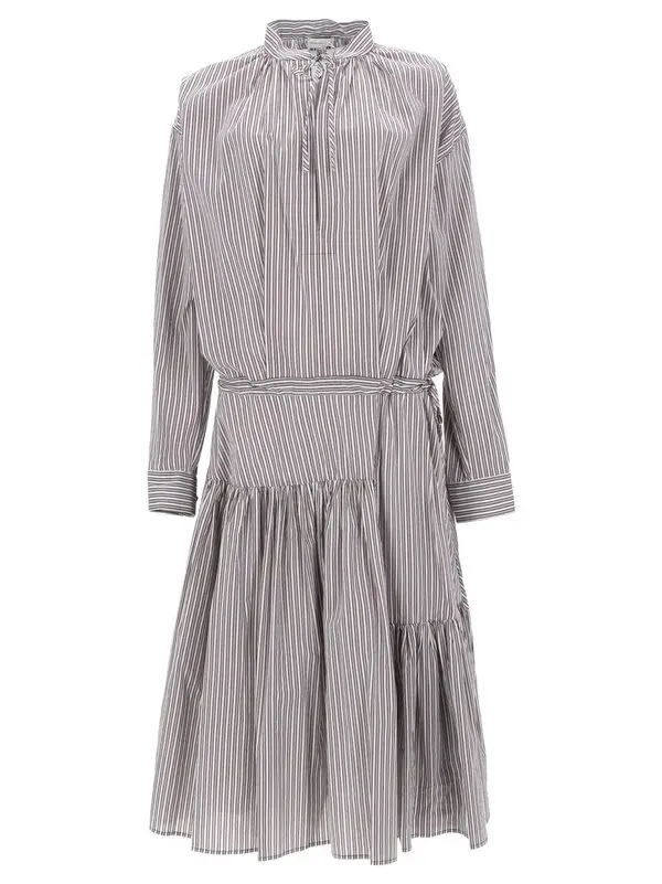 Dries Van Noten Long Striped Dress - Multicolour