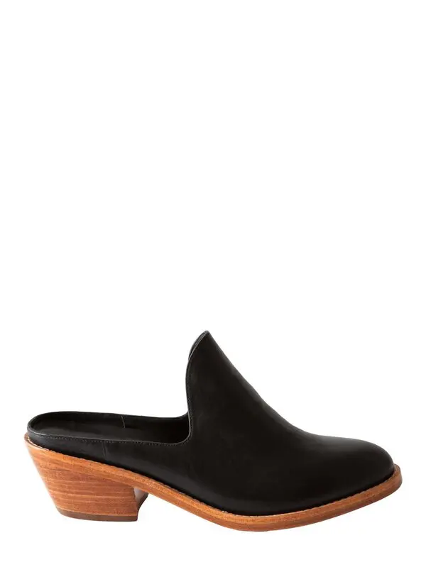 FORTRESS Michelle Heeled Mule Nappa - Black