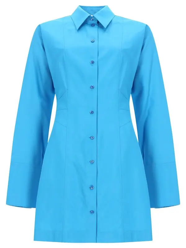 Fendi Viscose Mini Dress - Baby Blue