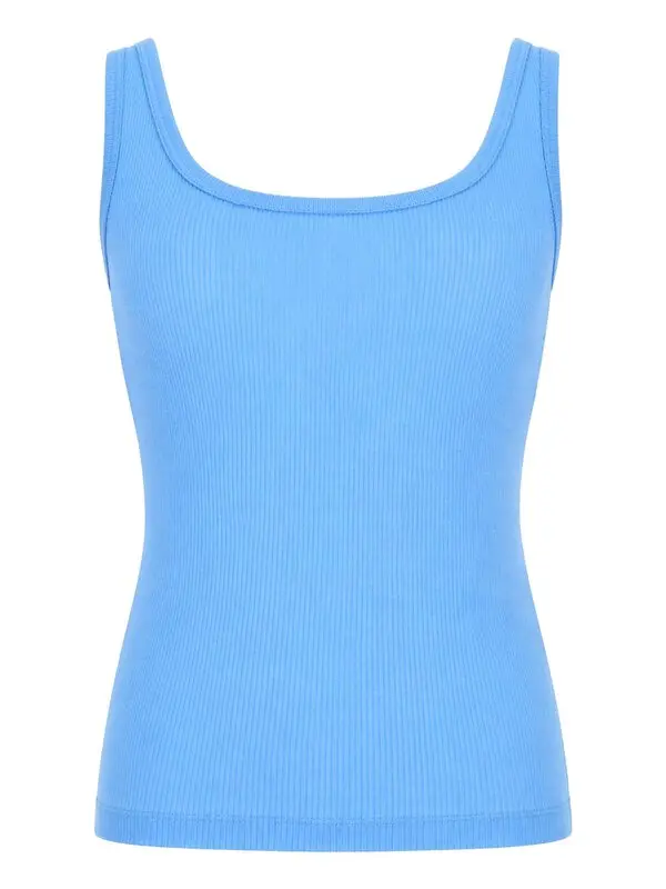 Versace Ribbed Tank Top - Blue