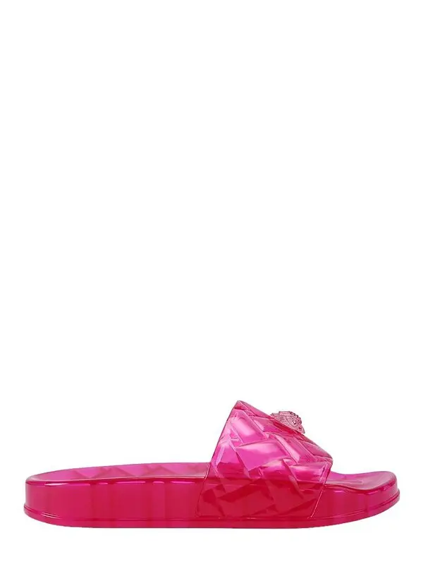 Kurt Geiger Meena Eagle Jelly Slide Sandals - Bright Pink