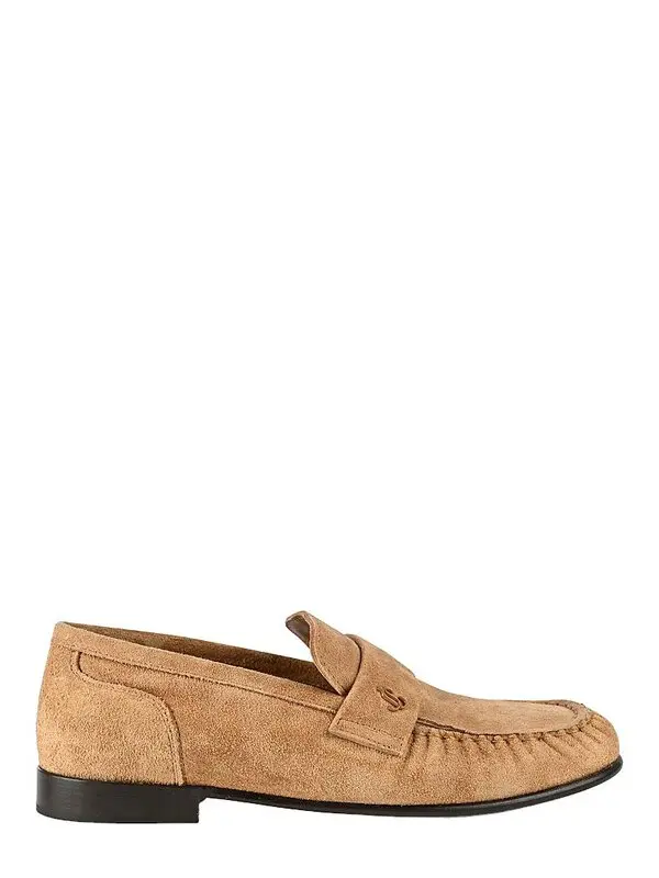 JIMMY CHOO Leather Loafers - Toffee