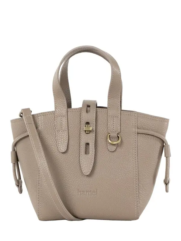 HAMEL ATELIER Spiga Leather Tote Bag - Black