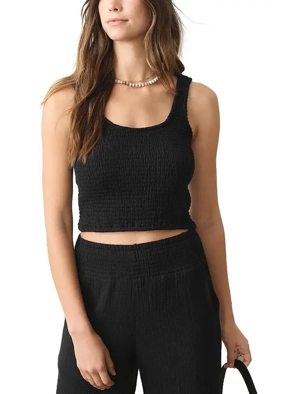 Marine Layer Coralina Scoop Tank Top - Black