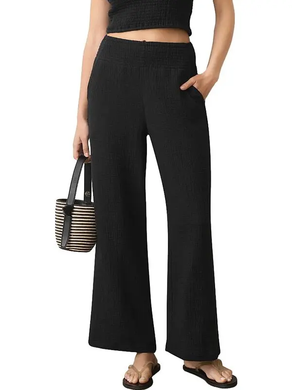 Marine Layer Isla Double Cloth Pants - Black