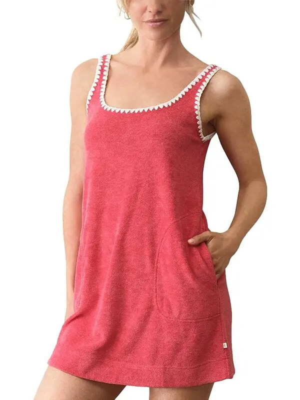 Marine Layer Terry Beach Dress - Red