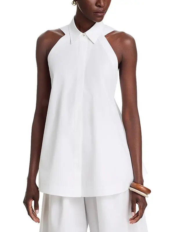 Hugo Boss Becola Sleeveless Shirt - White