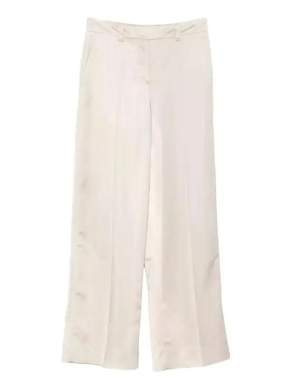Incotex Pressed Crease Wide-leg Trousers - Neutrals