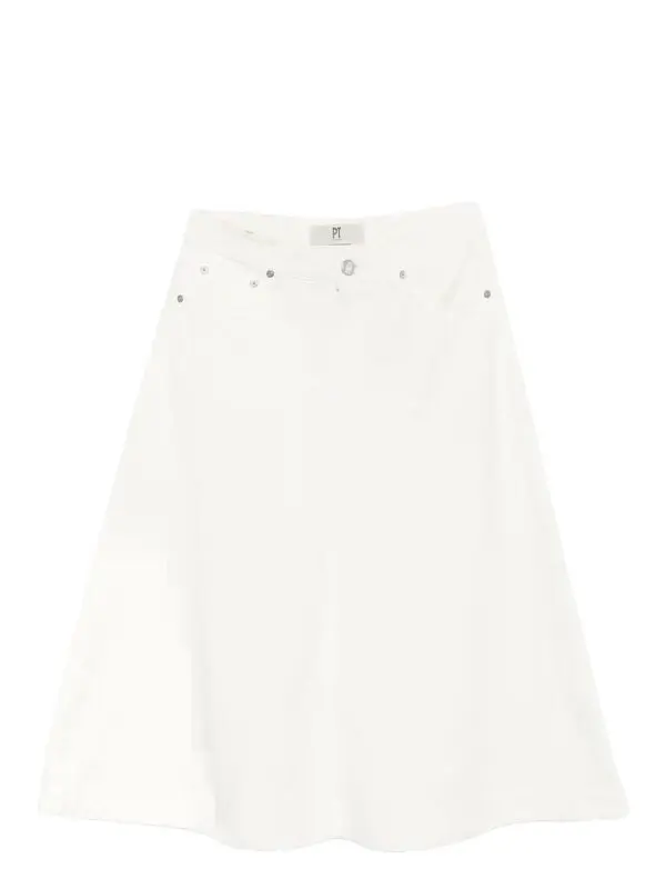 PT TORINO A-line Midi Skirt - Neutrals