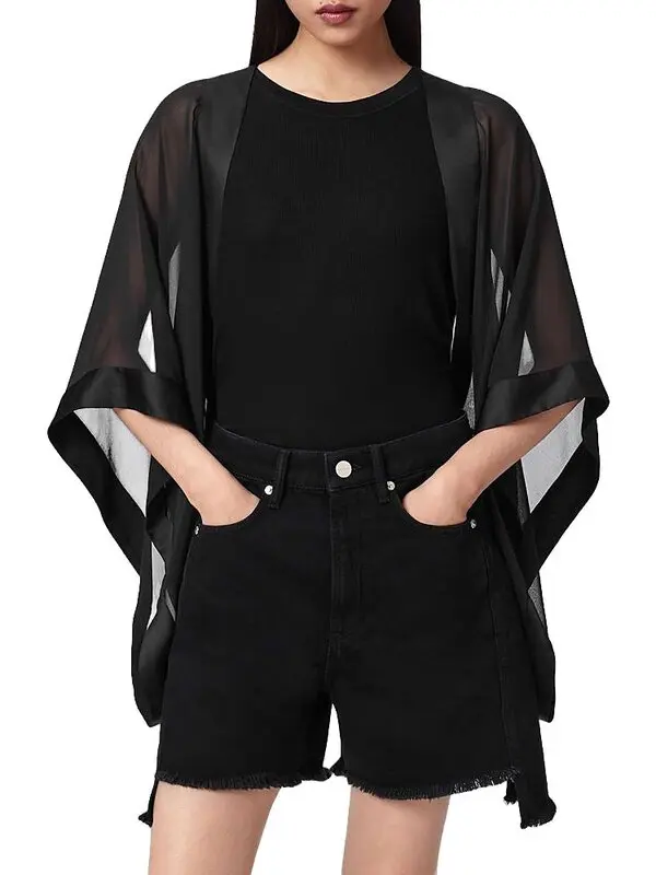 ALLSAINTS Alice Embellished Kimono - Black