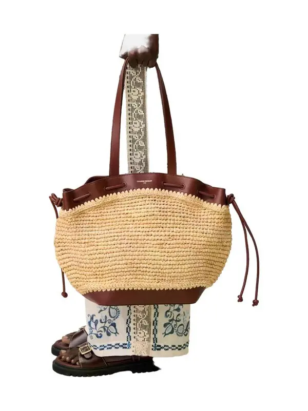 Claudie Pierlot Raffia Tote Bag - Neutrals