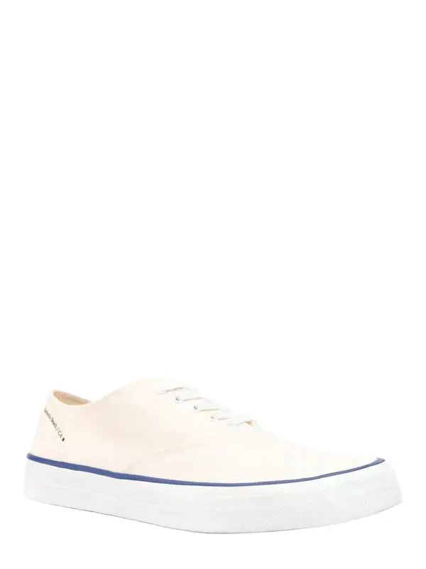 MR. FLINKS Round Toe Canvas Sneakers - Neutrals