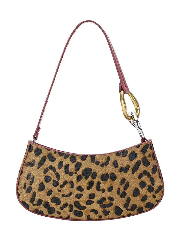 Staud Ollie Cheetah Print Calf Hair Shoulder Bag - Cheetah Calf Hair