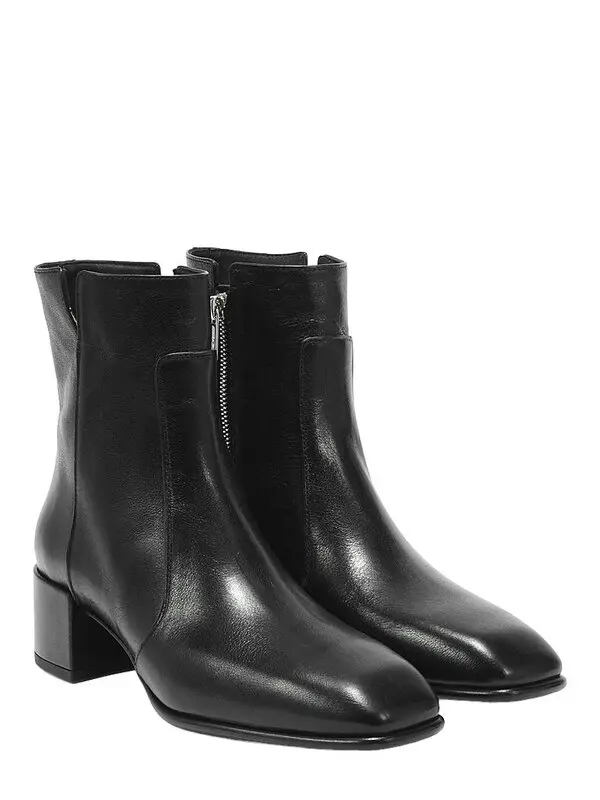 JIMMY CHOO Eliot 45 Vintage Leather Ankle Boots - Black