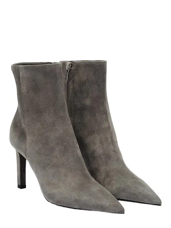 JIMMY CHOO Frankie 65 Suede Ankle Boots - Storm