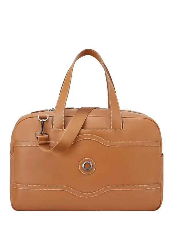 DELSEY PARIS Chatelet Air 2.0 Leather Weekender Duffel - Cognac