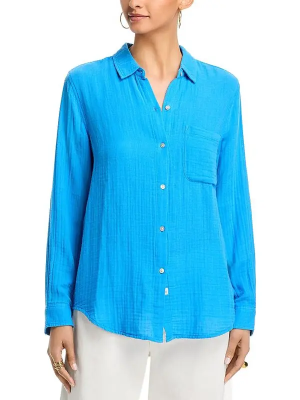 Rails Ellis Textured Shirt - French Blue