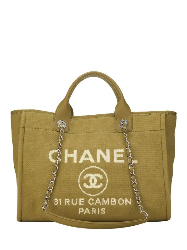 Chanel Deauville Tote Bag - Green