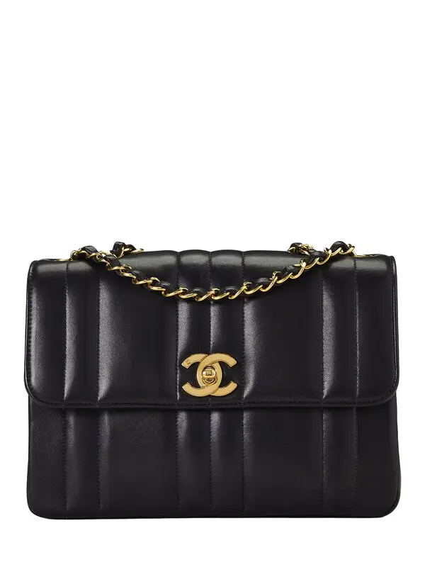 Chanel Lambskin Vertical Flap Small - Navy