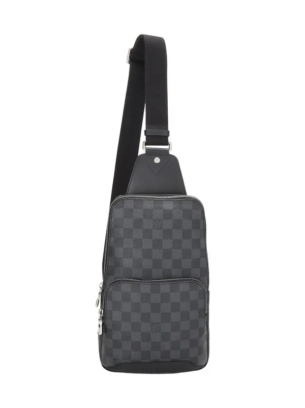 LOUIS VUITTON Damier Graphite Avenue Sling Bag - Black